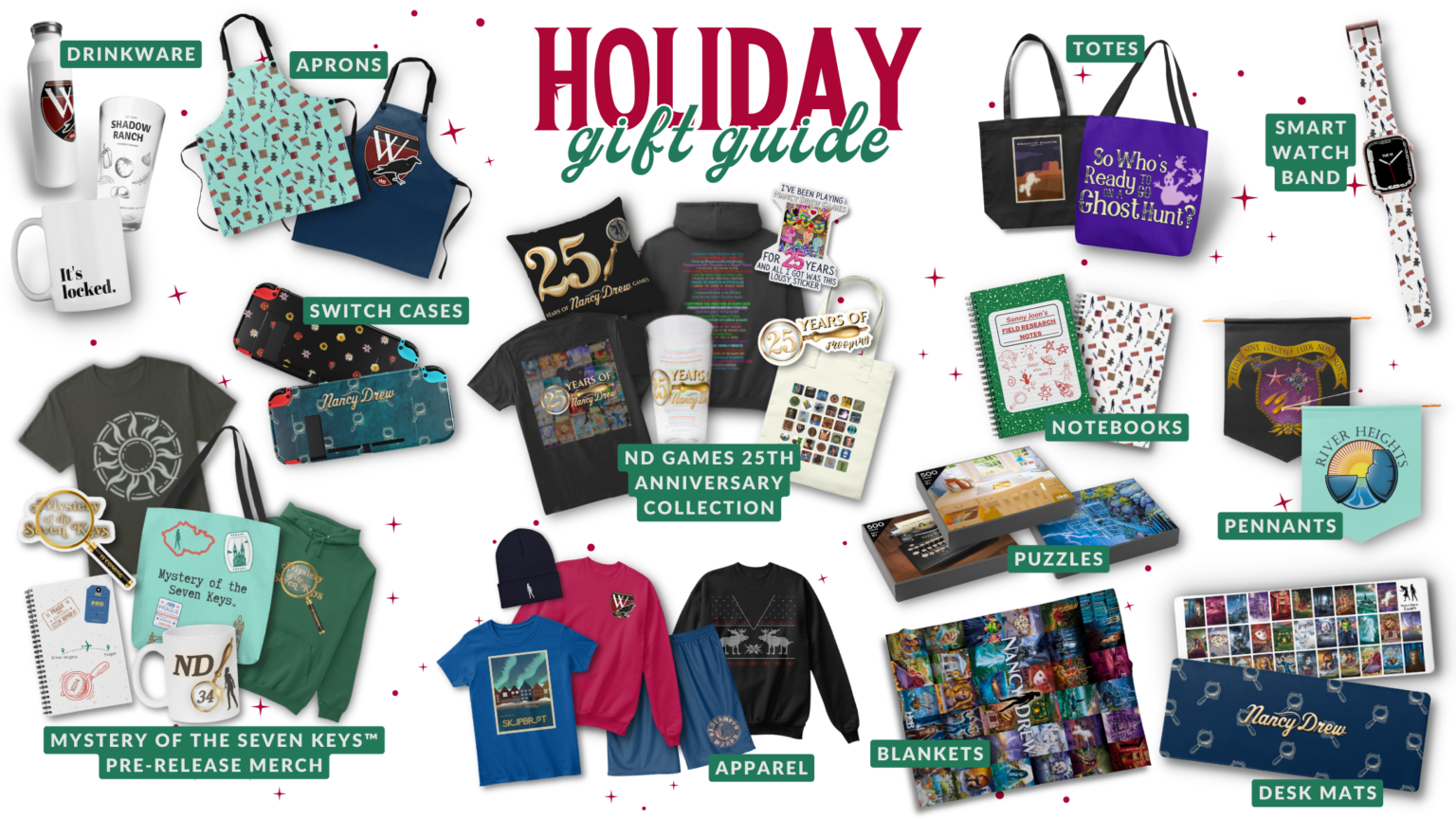 Shop Merchandise - Get Your Nancy Drew Gear! | HeR Interactive