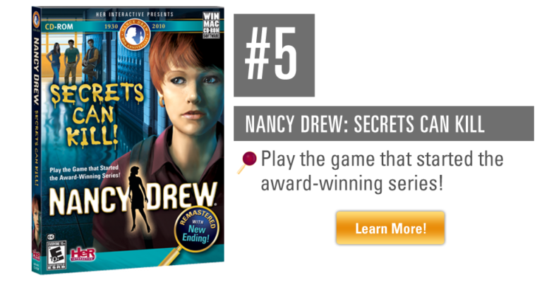 Top 5 Nancy Drew Classic Games | HeR Interactive