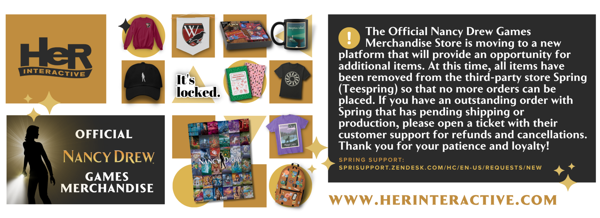 Shop Merchandise - Get Your Nancy Drew Gear! | HeR Interactive